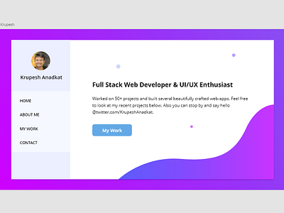 Portfolio - v2 by Krupesh Anadkat on Dribbble