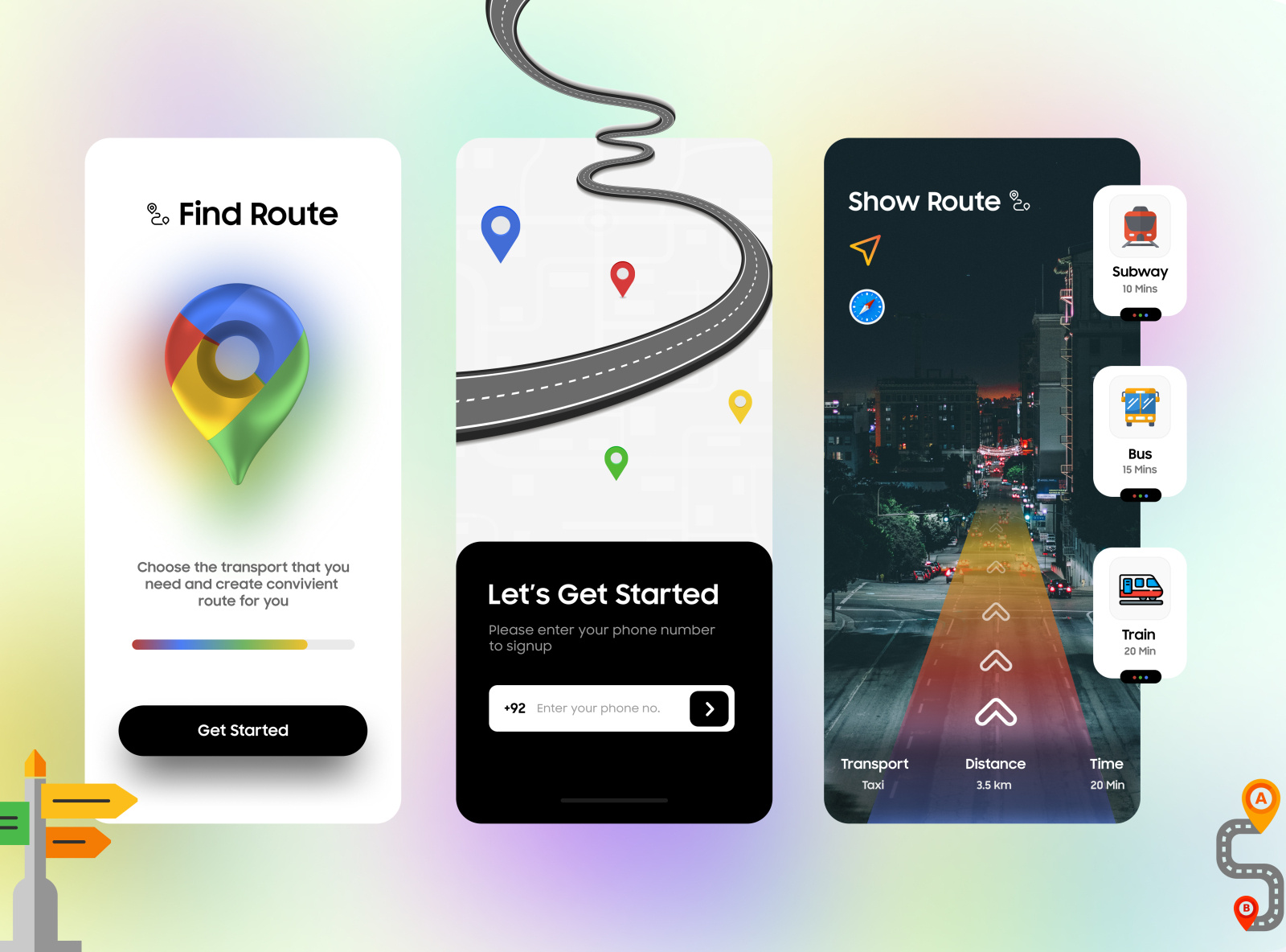 Find Route UI Concept by Muneeb Sandhu ⚔️ for ConvrtX on Dribbble