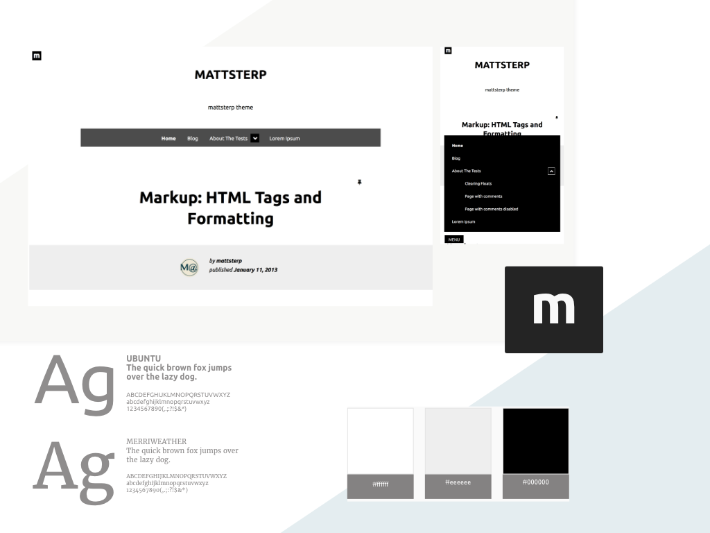 Mattsterp Wordpress Theme by Matthew Peters on Dribbble