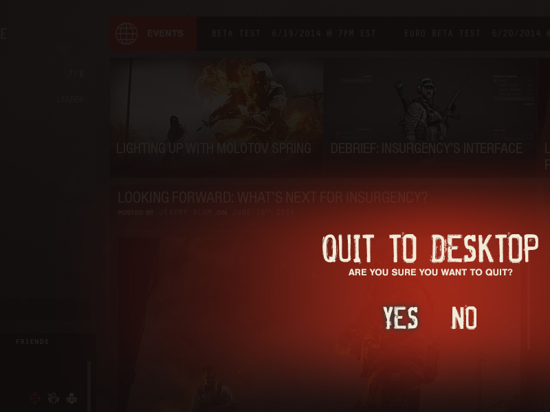 Quit to Desktop by Brad Durham on Dribbble