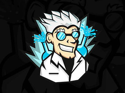 Mad Scientist Mascot Logo by James Connelly on Dribbble