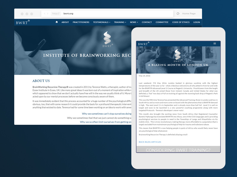 BWRT Website Layout by Daniel.LV on Dribbble