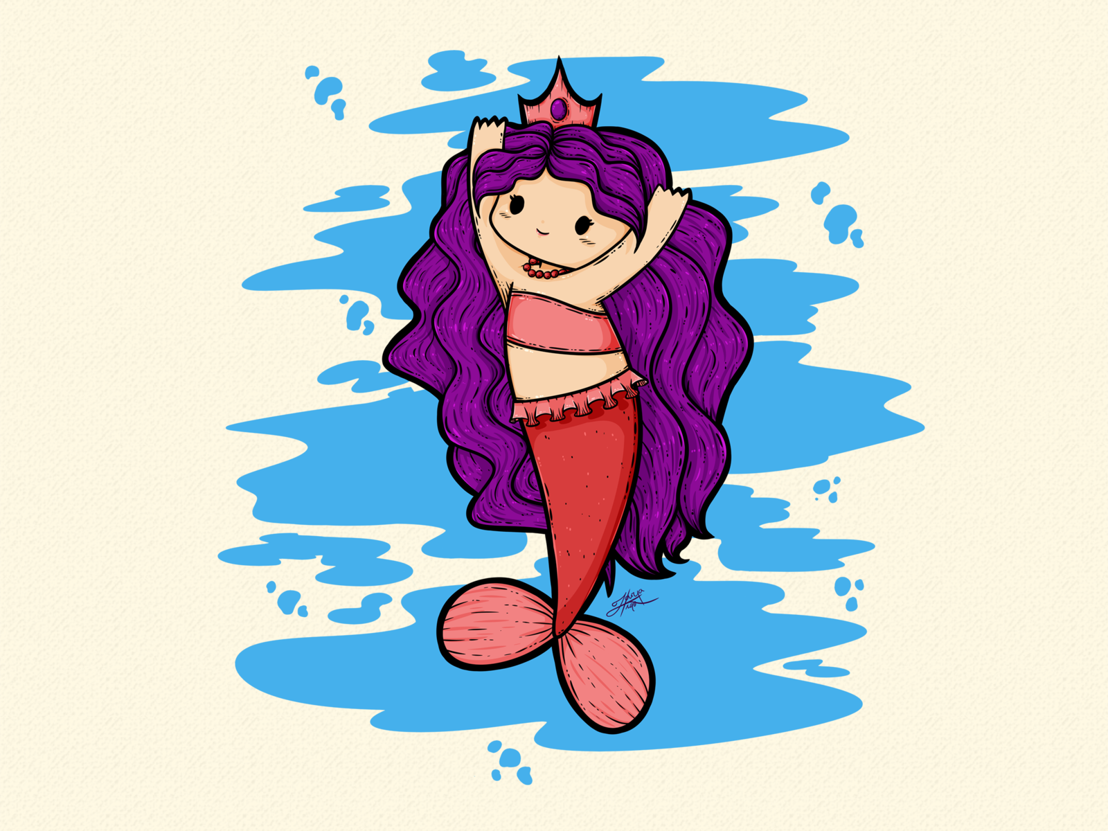 Mermaid by Zarya Kiqo on Dribbble