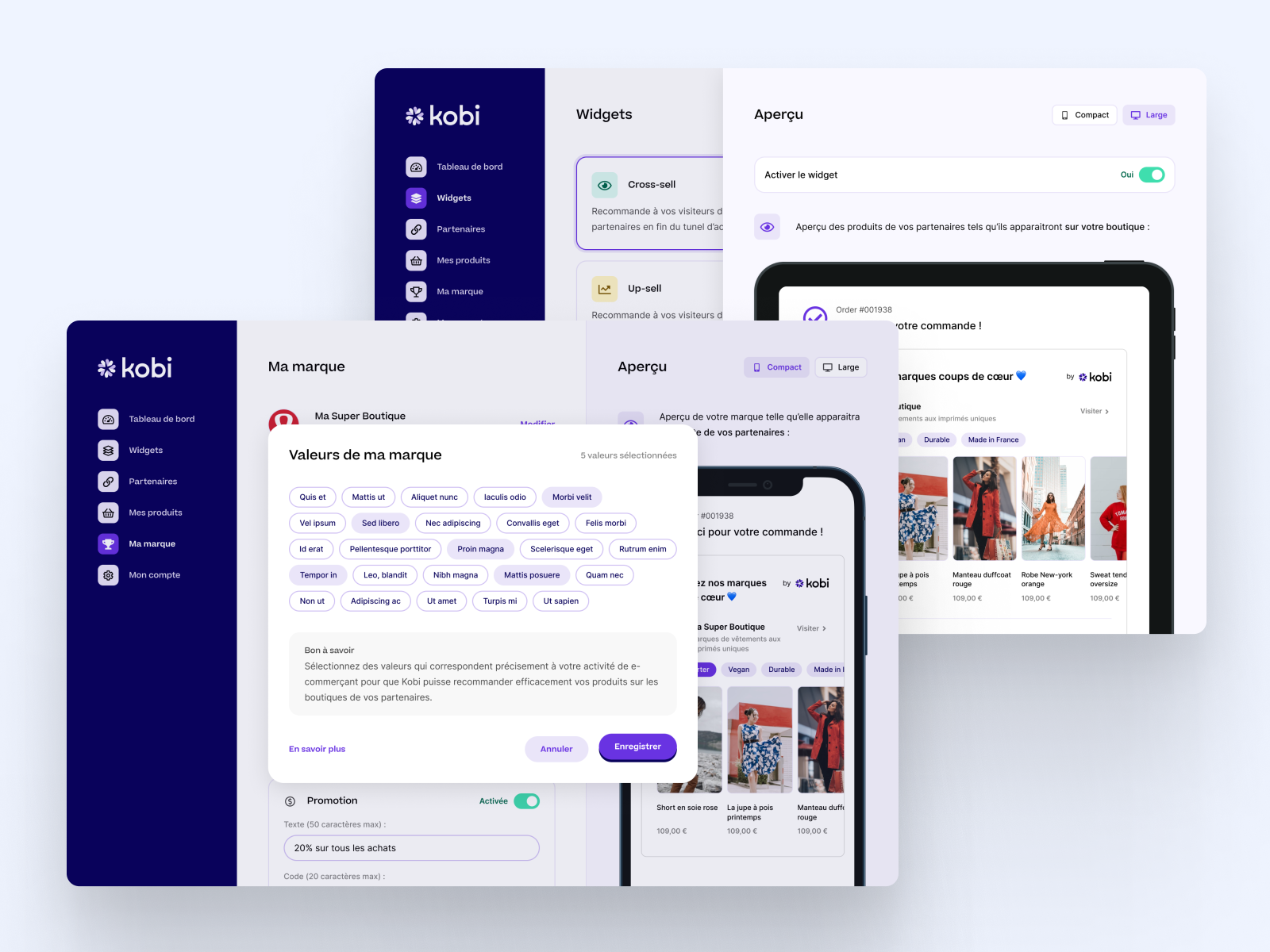 Kobi — Client space (2/4) by Nicolas Bigot on Dribbble