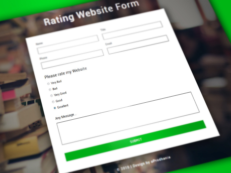 Php Mysql Web Rating By Alamin Prodhania On Dribbble 9396