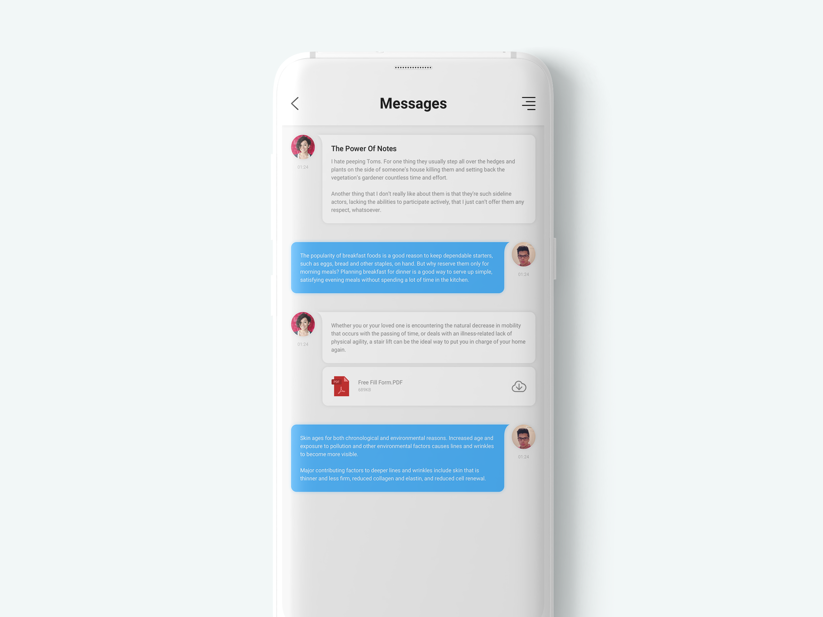 Messaging App Concept by Noel on Dribbble