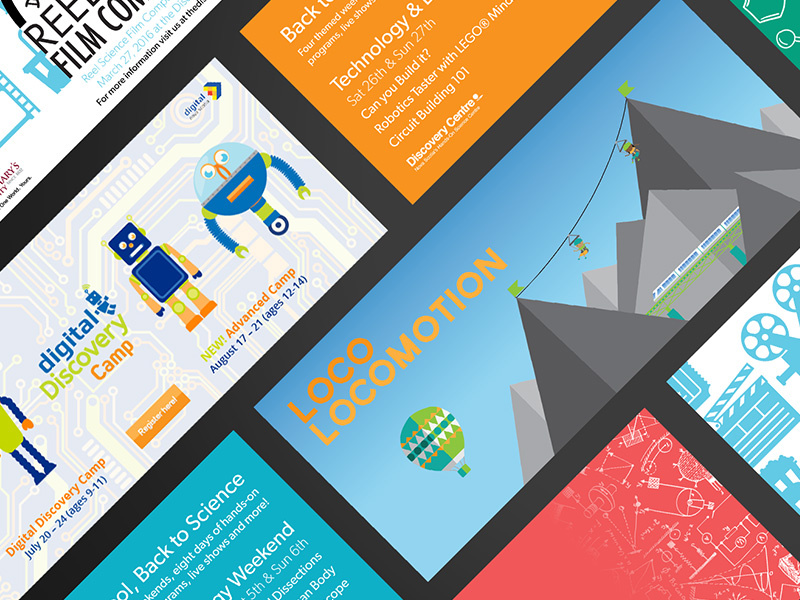 The Discovery Centre - Website Banners by Ksenia Azanova on Dribbble