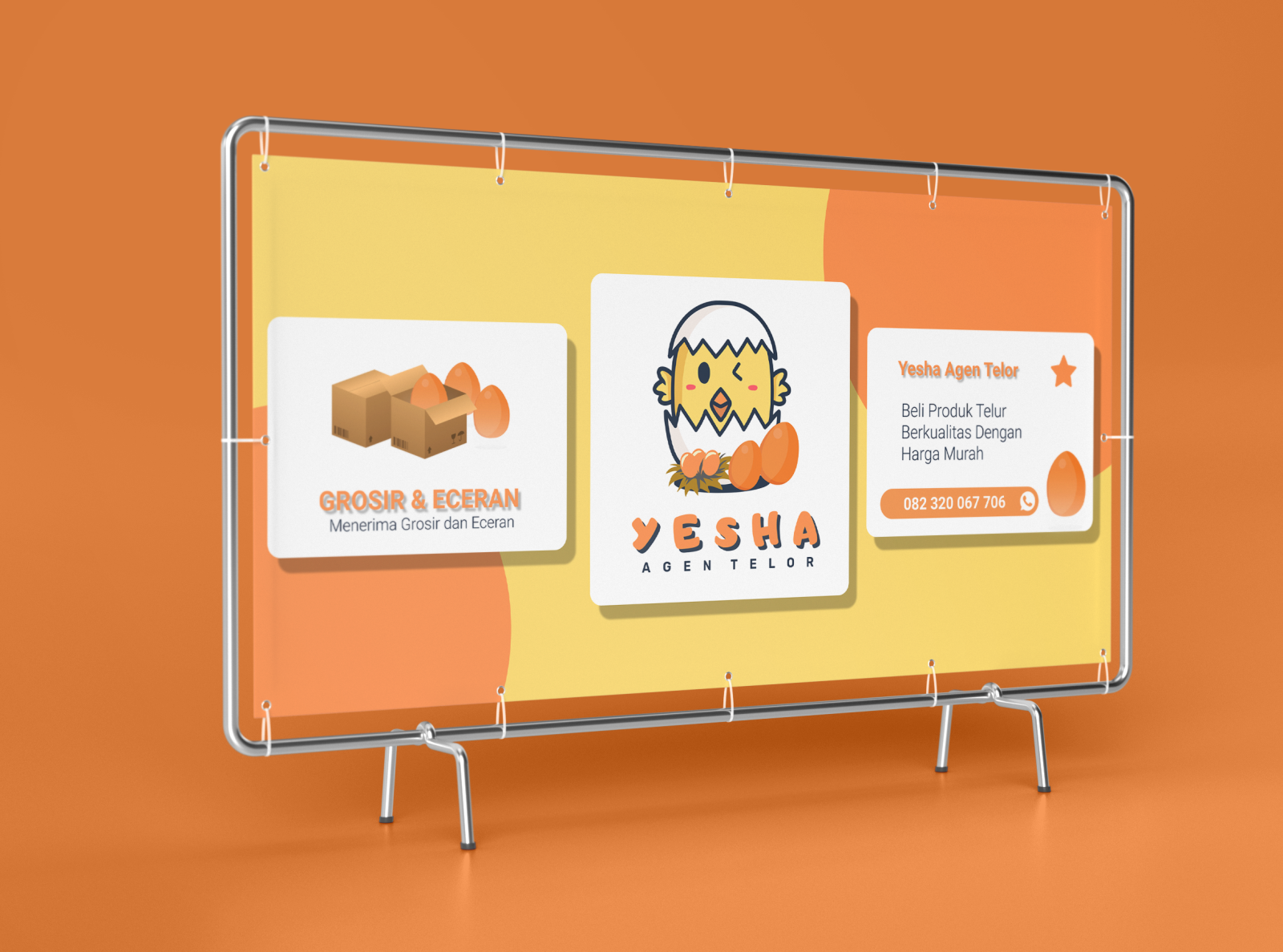 Banner - Yesha Agent Telor by Achmad Imannudin on Dribbble