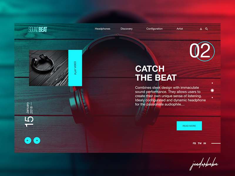 Headset Ad by Jendorbaba on Dribbble