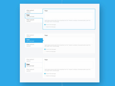 UI Design - Vertical Tabs by Nas - Dribbble