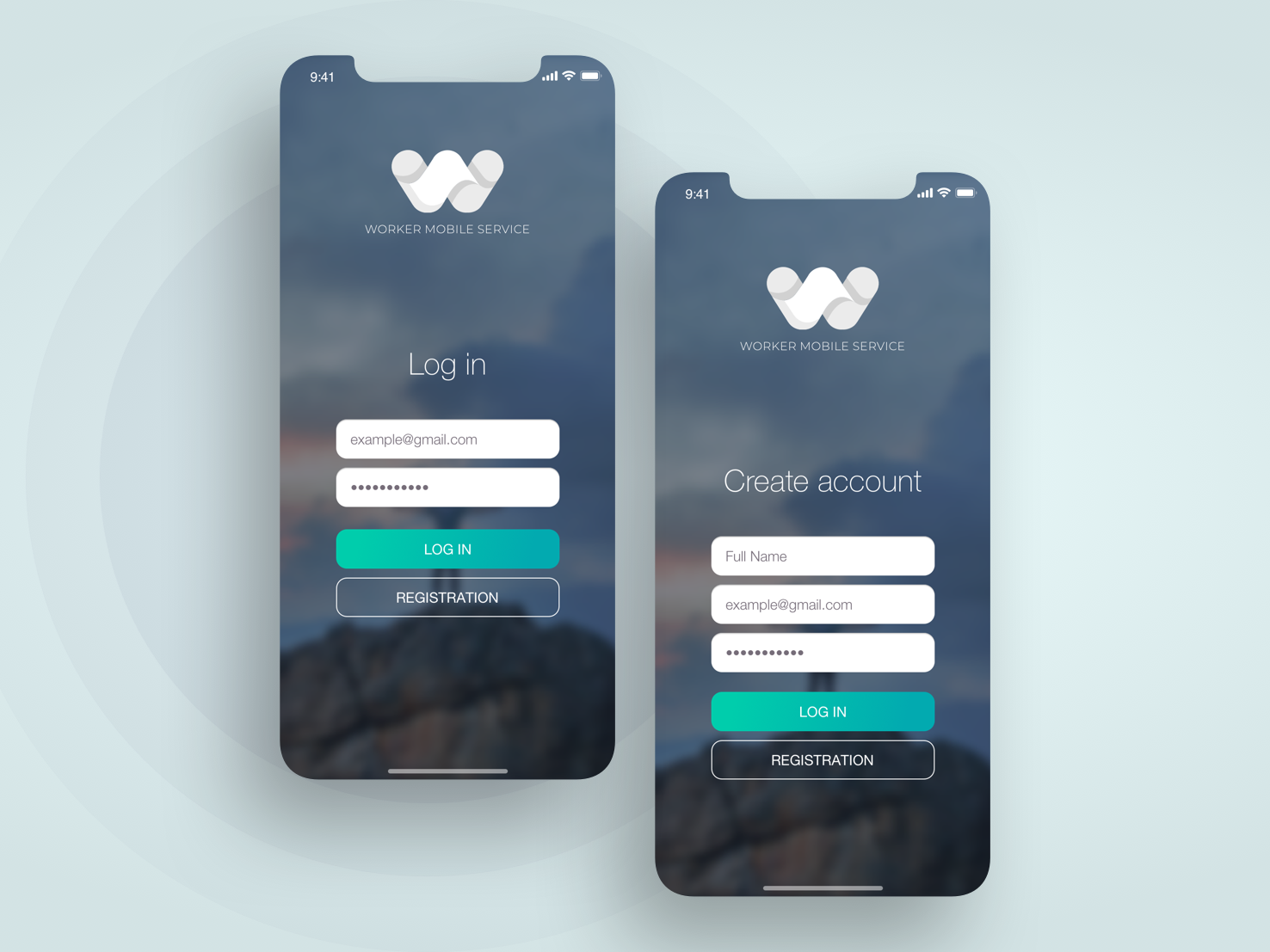Login/Registration by Valeriia on Dribbble