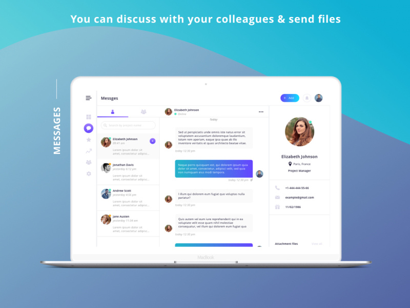 Management Messages by Valeriia on Dribbble