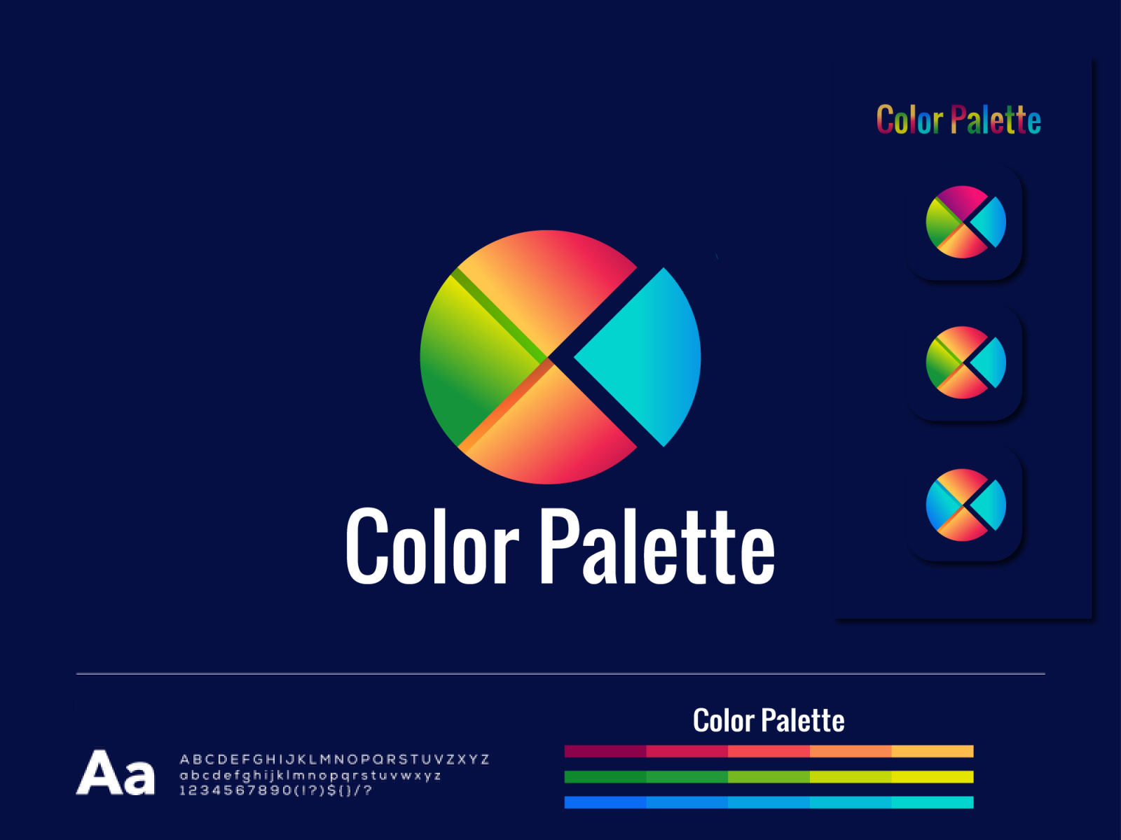 Color palette logo concept - Gradient Color template by Jishan ...