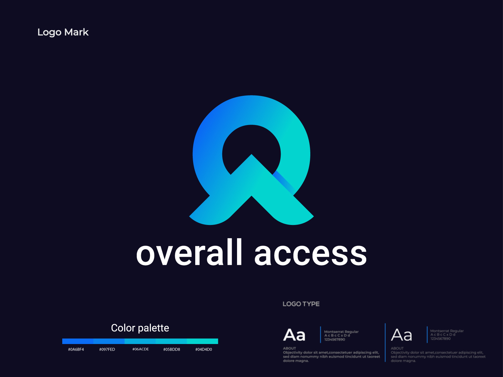 O+A Minimal Modern Logo Mark - OA Logo design by Jishan - Branding ...