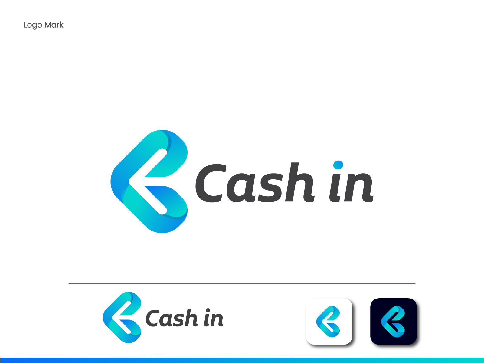 Dribbble - Cash-in-logo-concept.jpg by Jishan - Branding Agency