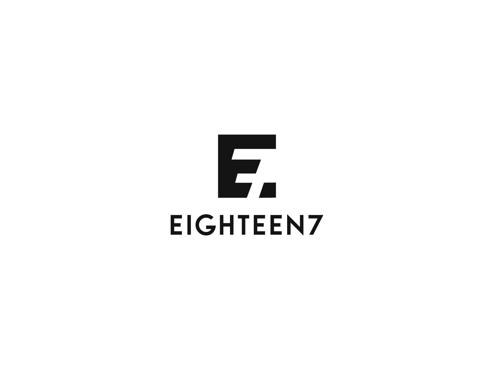 Eighteen7 (E-7) Minimal logo concept by Jishan - Branding Agency on ...