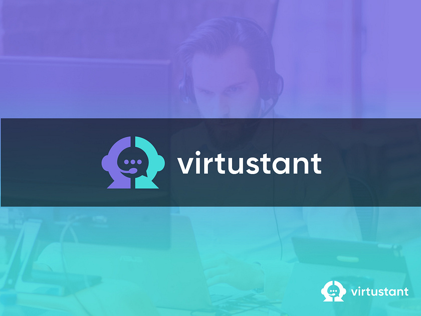Virtustant Logo design - virtual assistant logo by Jishan - Branding ...