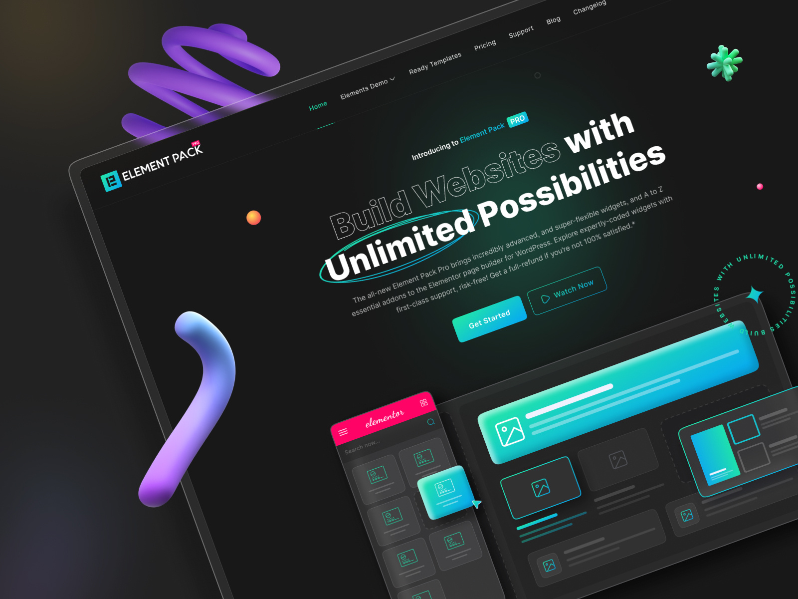Landing Page Design - Elementor widget by Sohanur Rahman Joy on Dribbble