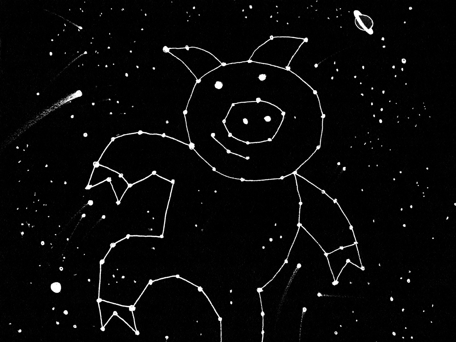Constellation Pig by Anna Raff on Dribbble
