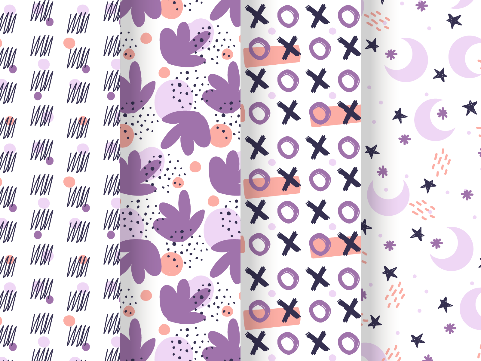 Hand drawn abstract pattern collection 2 by Laura Alcocer on Dribbble