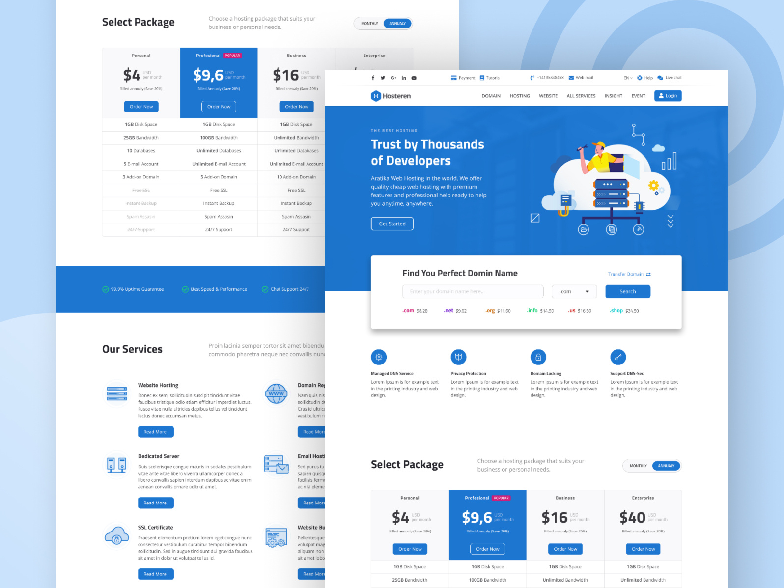 Hosteren - Hosting and Server Homepage by Andi Adipura Kurniawan on ...