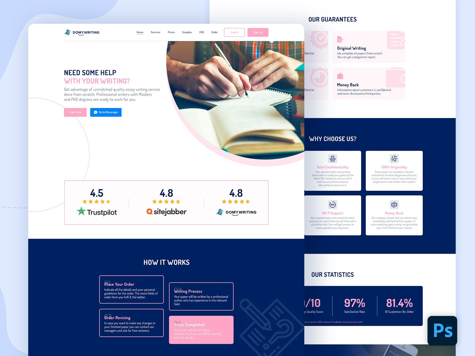 Essay Writing Help Website Design by Mahir Tajwar Rahman 💎 on Dribbble