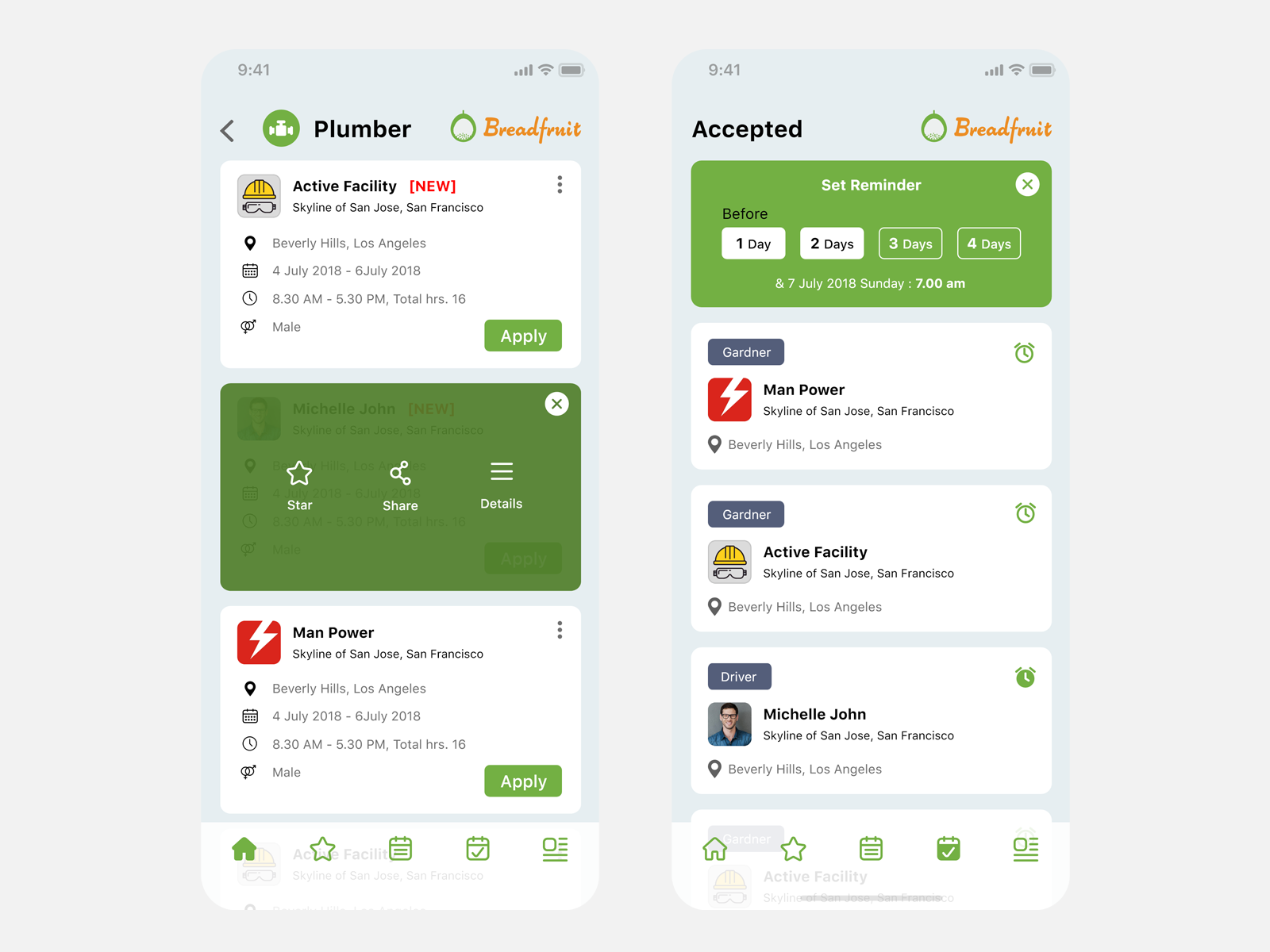 Workers App by Latheef LP on Dribbble