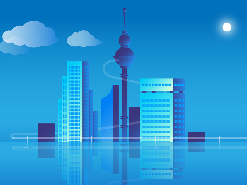 Blue City by JH on Dribbble