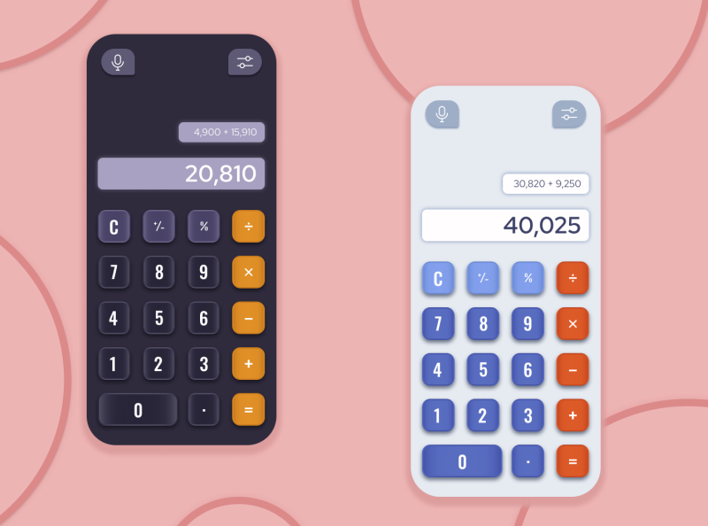 Calculator App Design by Affan Shaikh on Dribbble