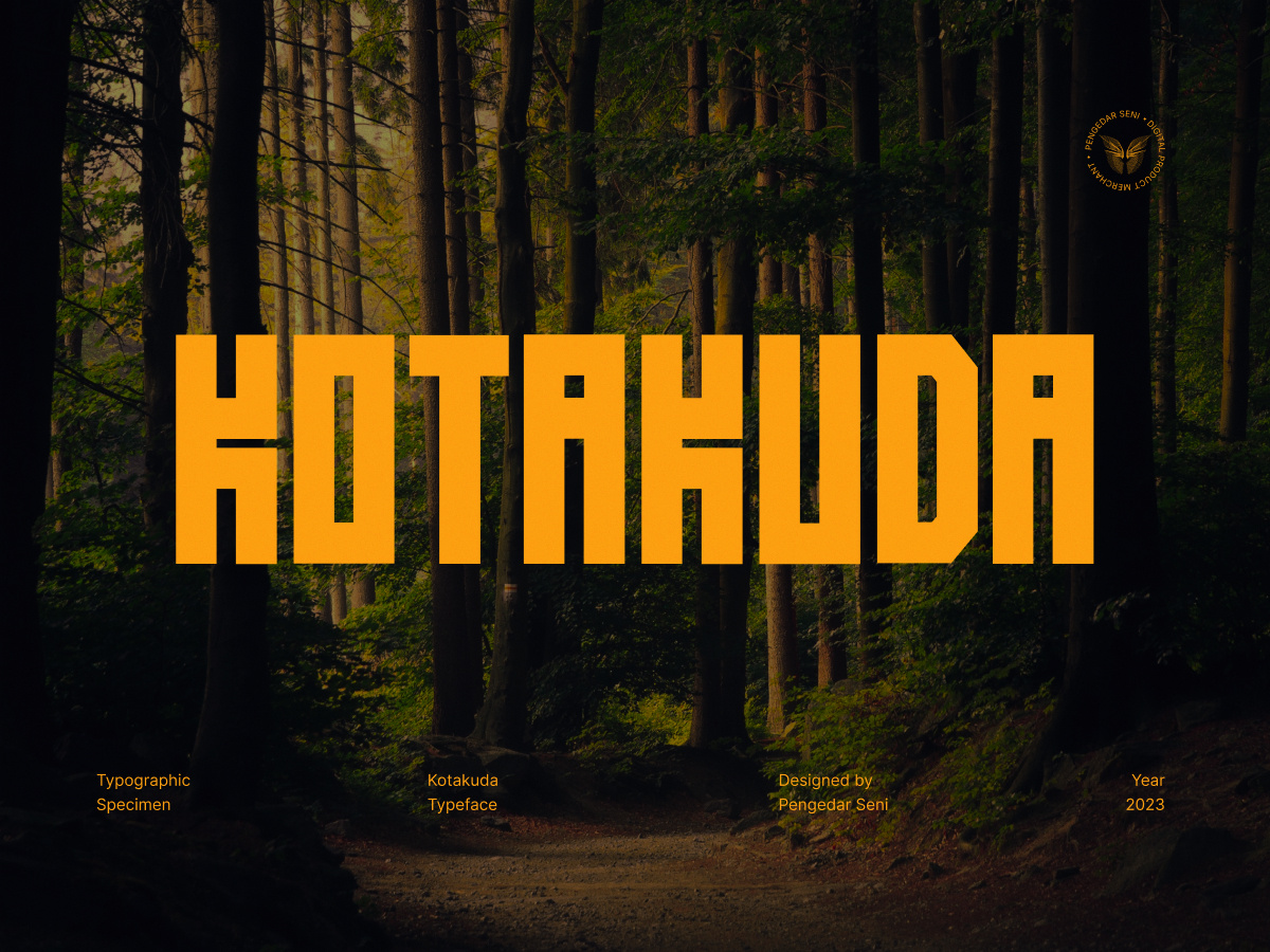Kotakuda Bold Display Typeface by Pengedar Seni on Dribbble