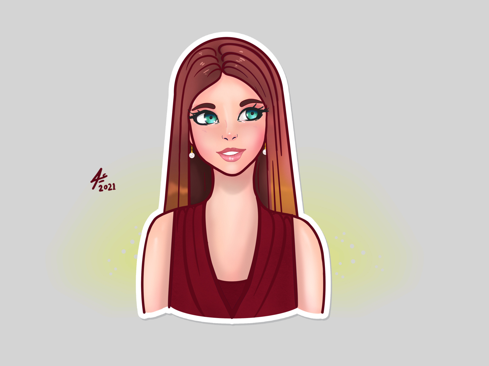 Sticker girl by Mohamad Ali Alagha on Dribbble