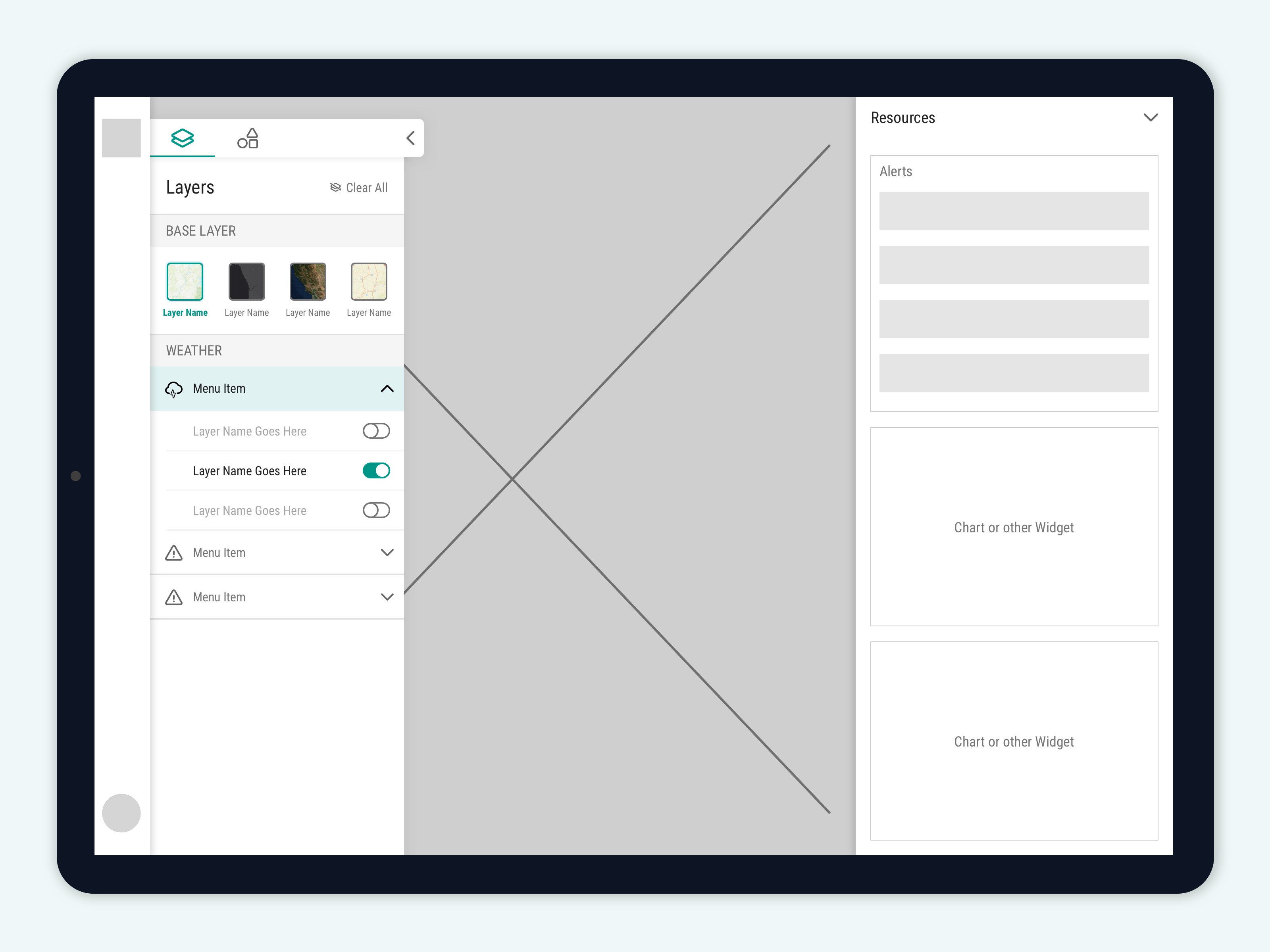 Weather App "Dashboard" Wireframe by Jocelyn Wright Powell on Dribbble