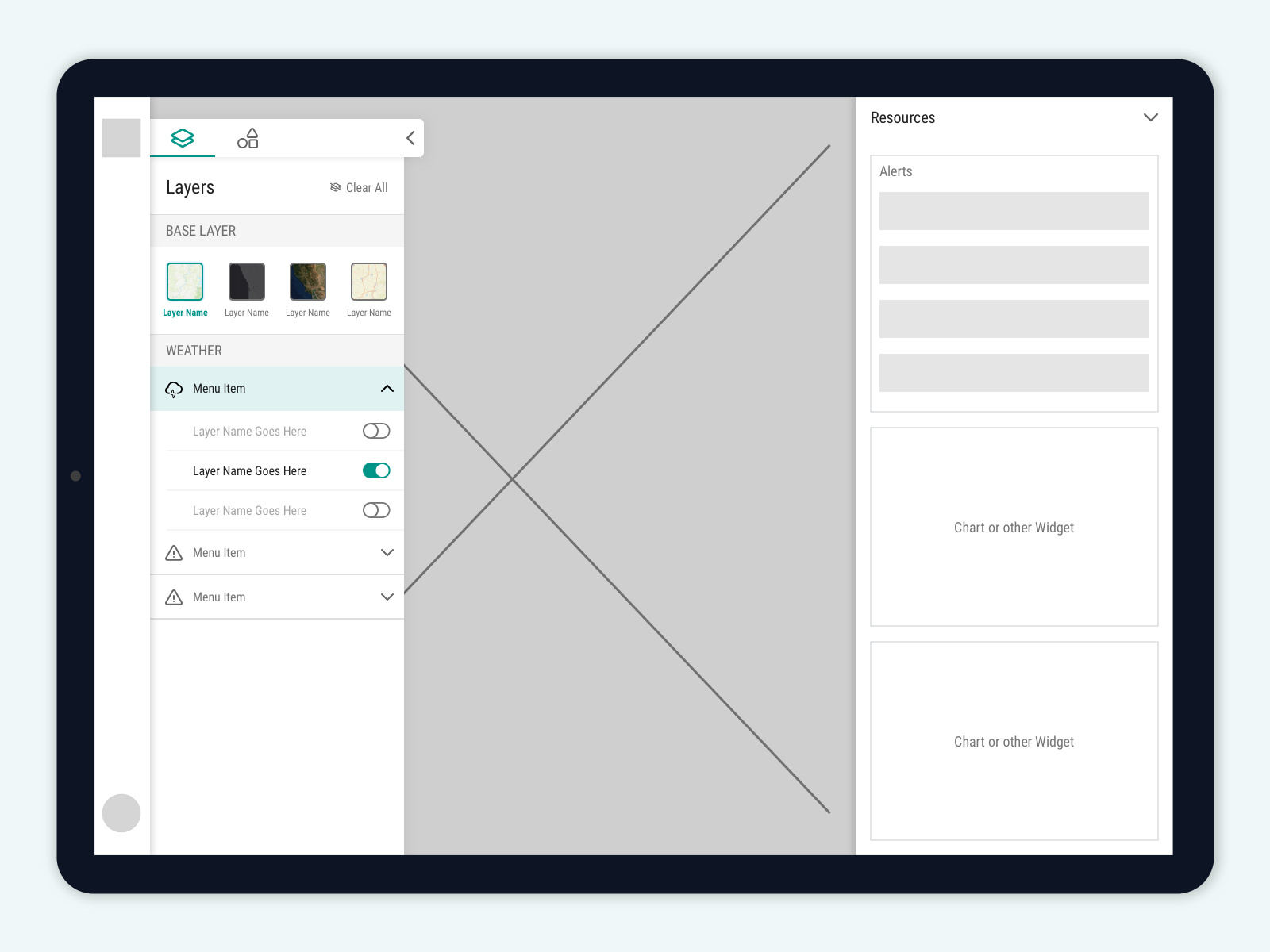 Weather App "Dashboard" Wireframe by Jocelyn Wright Powell on Dribbble