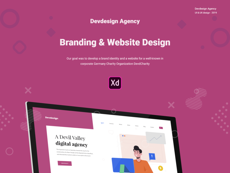 Free Devdesign Agency XD UI Website Template by Dev Design Studio on ...