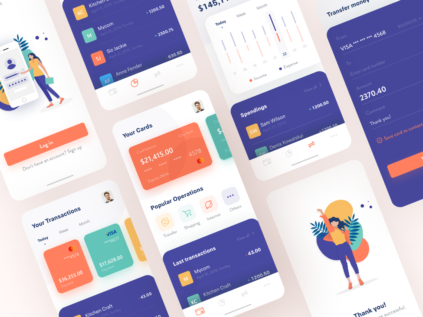 Banking App Concept by Maksud Alam on Dribbble