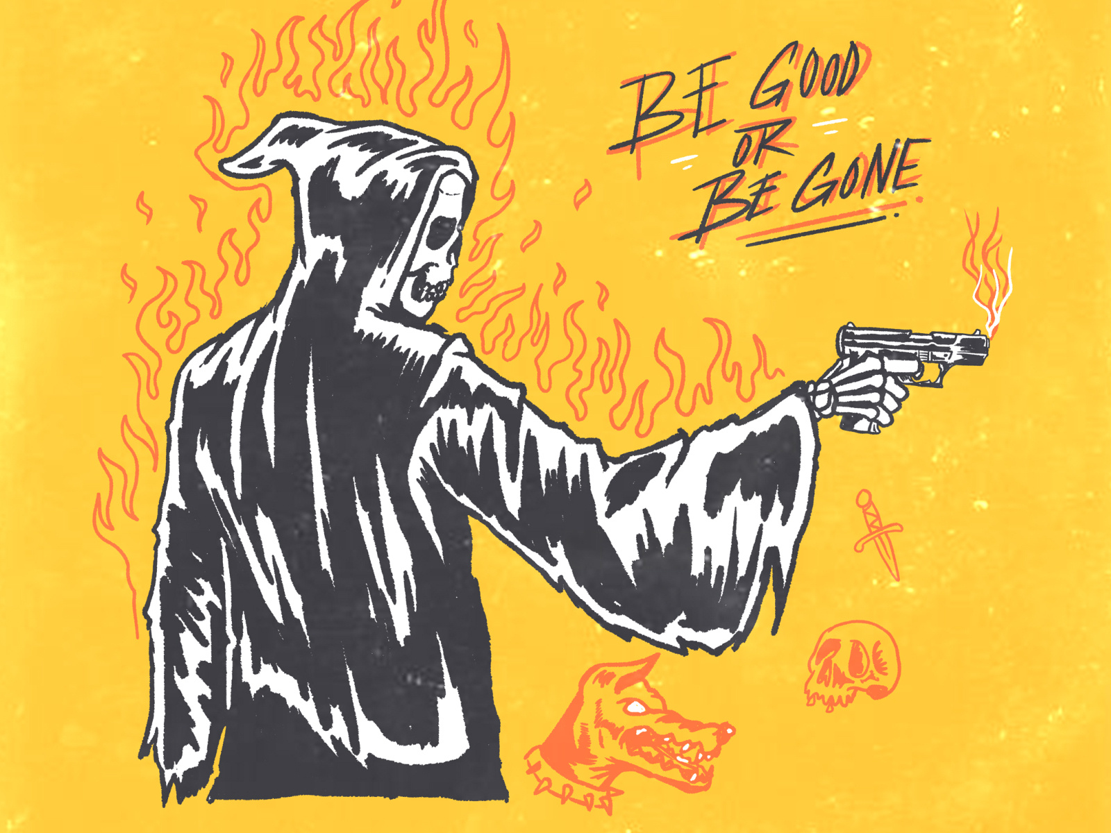 Be Good or Be Gone by Fuzzy Void on Dribbble