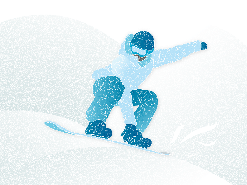 Snowboarding by Natalie Yeh on Dribbble