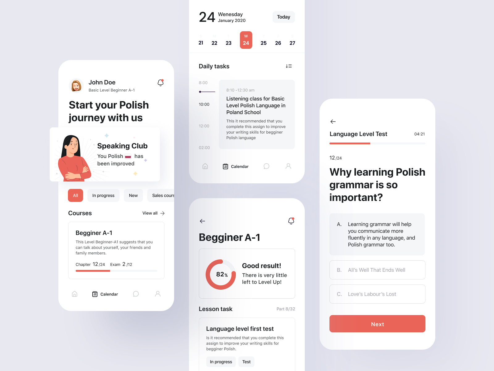 Language Learning App by Daria_Stodola on Dribbble