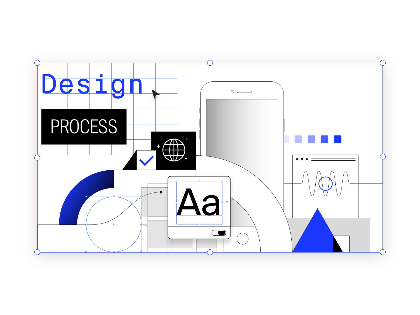 Design process 🌐🌀💙💎🌍🧩📱 by Carlin Eloff for IO on Dribbble