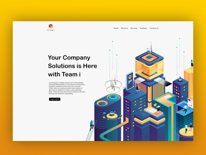 Team i group website design development by Waleed Sayed on Dribbble