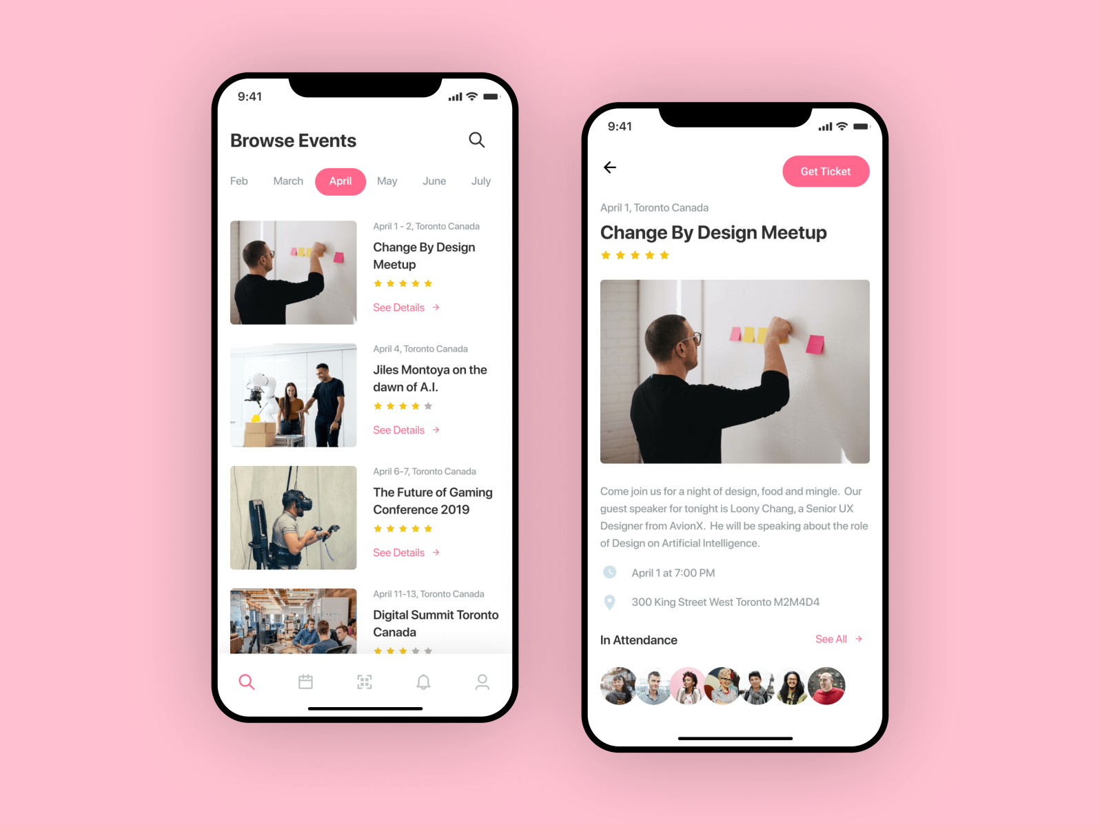 Events App Concept By Josh Acorda On Dribbble