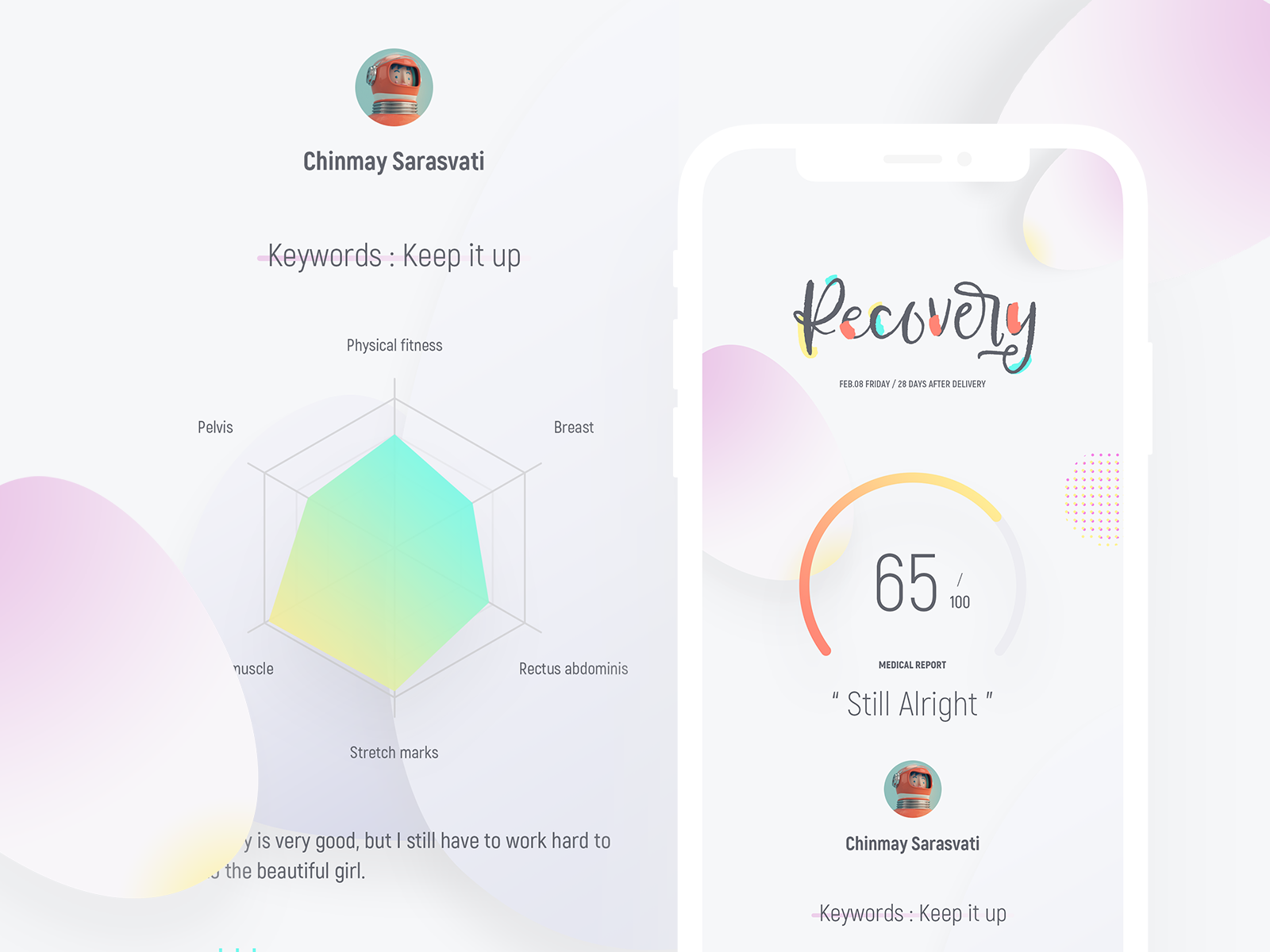 Recovery Medical Report by dakwonder on Dribbble