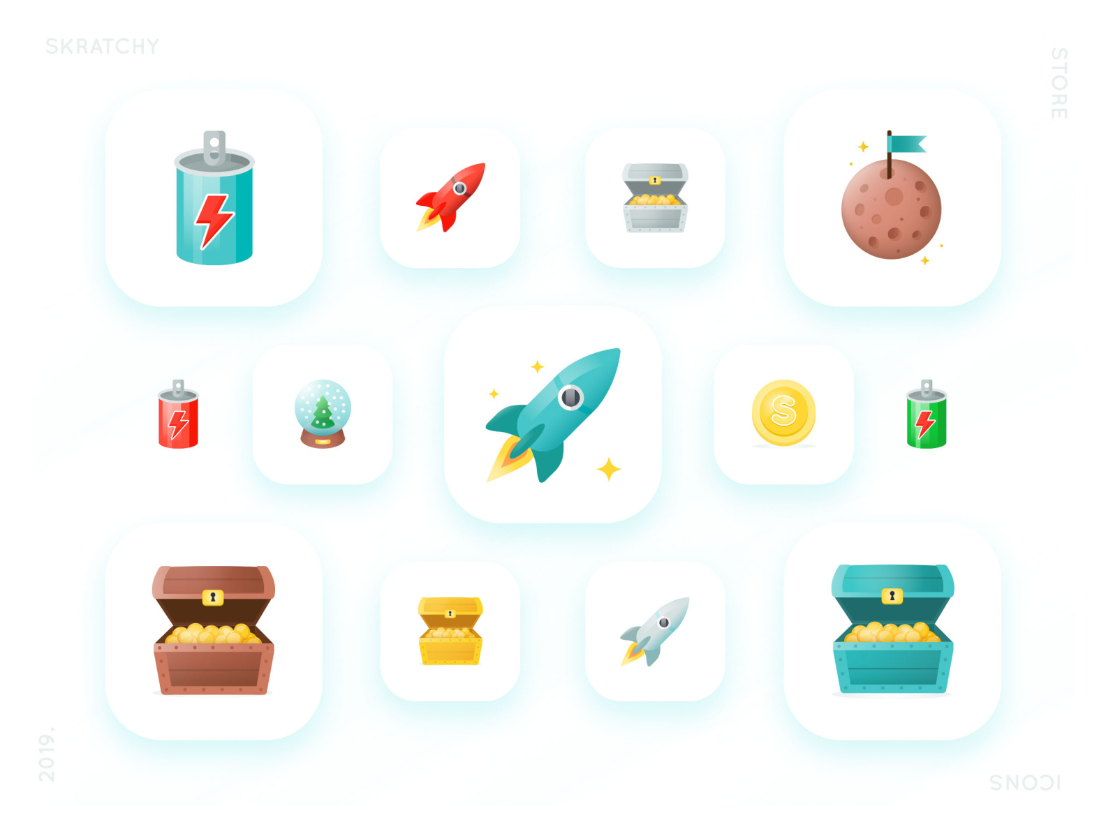 Game app Icons by Svetlana N. on Dribbble