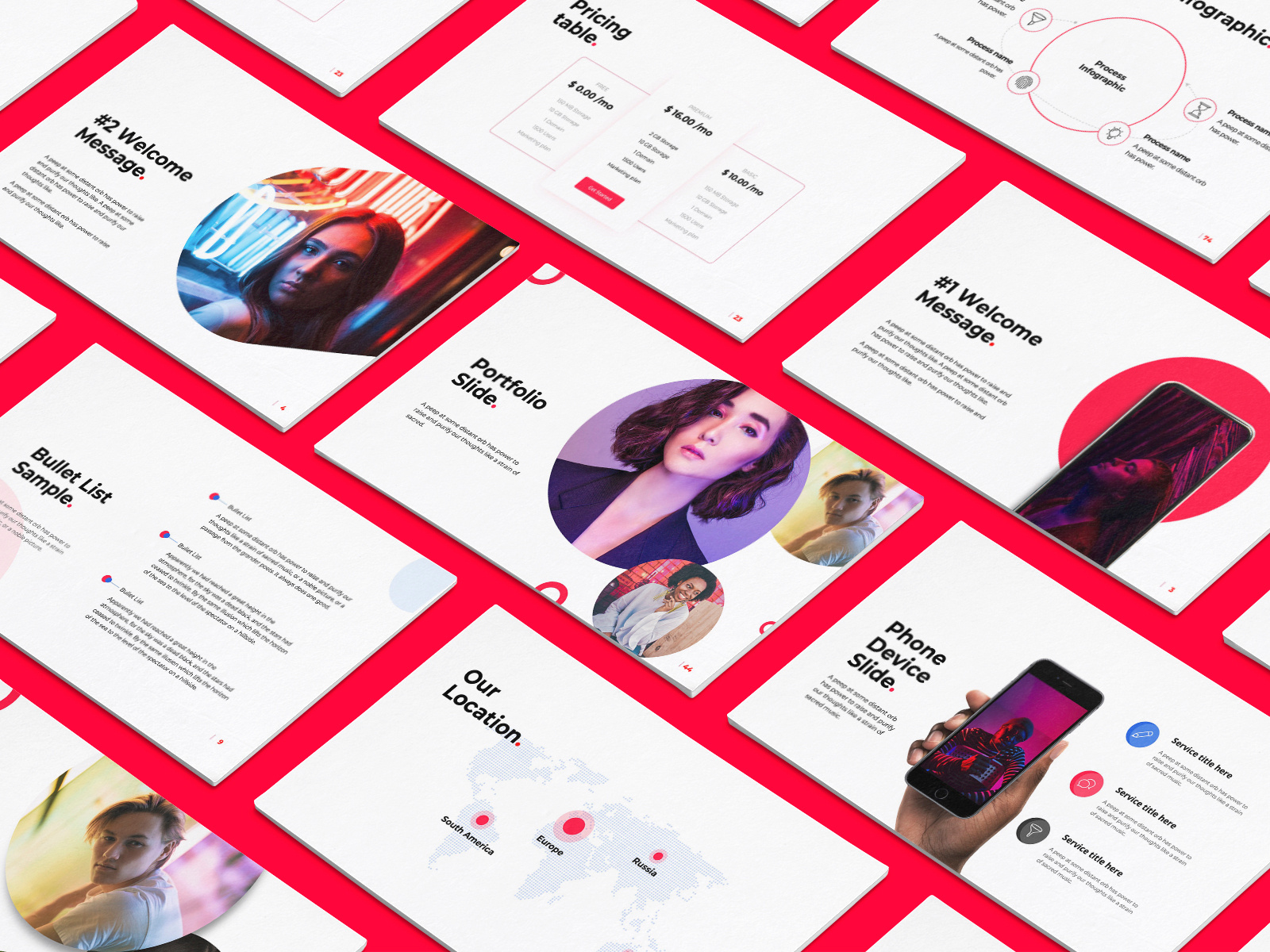 Rave Circle Powerpoint Template by TemplateZuu Designers on Dribbble