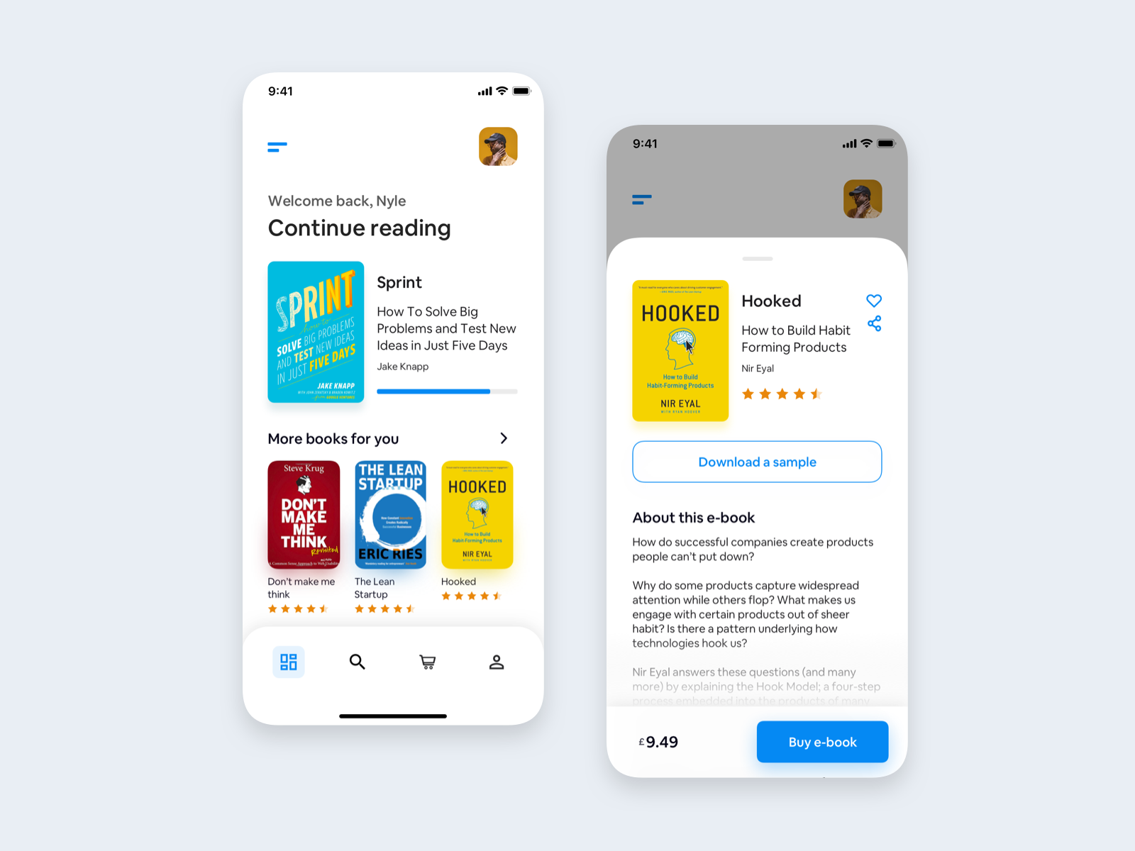 Bookstore - UX books by Nyle Levi on Dribbble