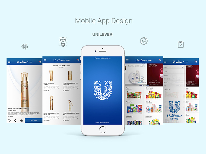 Unilever - Mobile App Design by Navroz on Dribbble