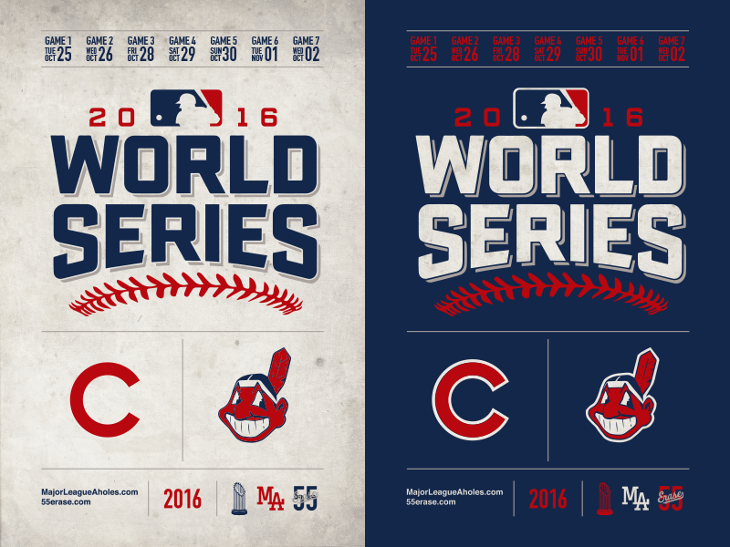 2016 World Series Poster by Ryan L. Smith on Dribbble