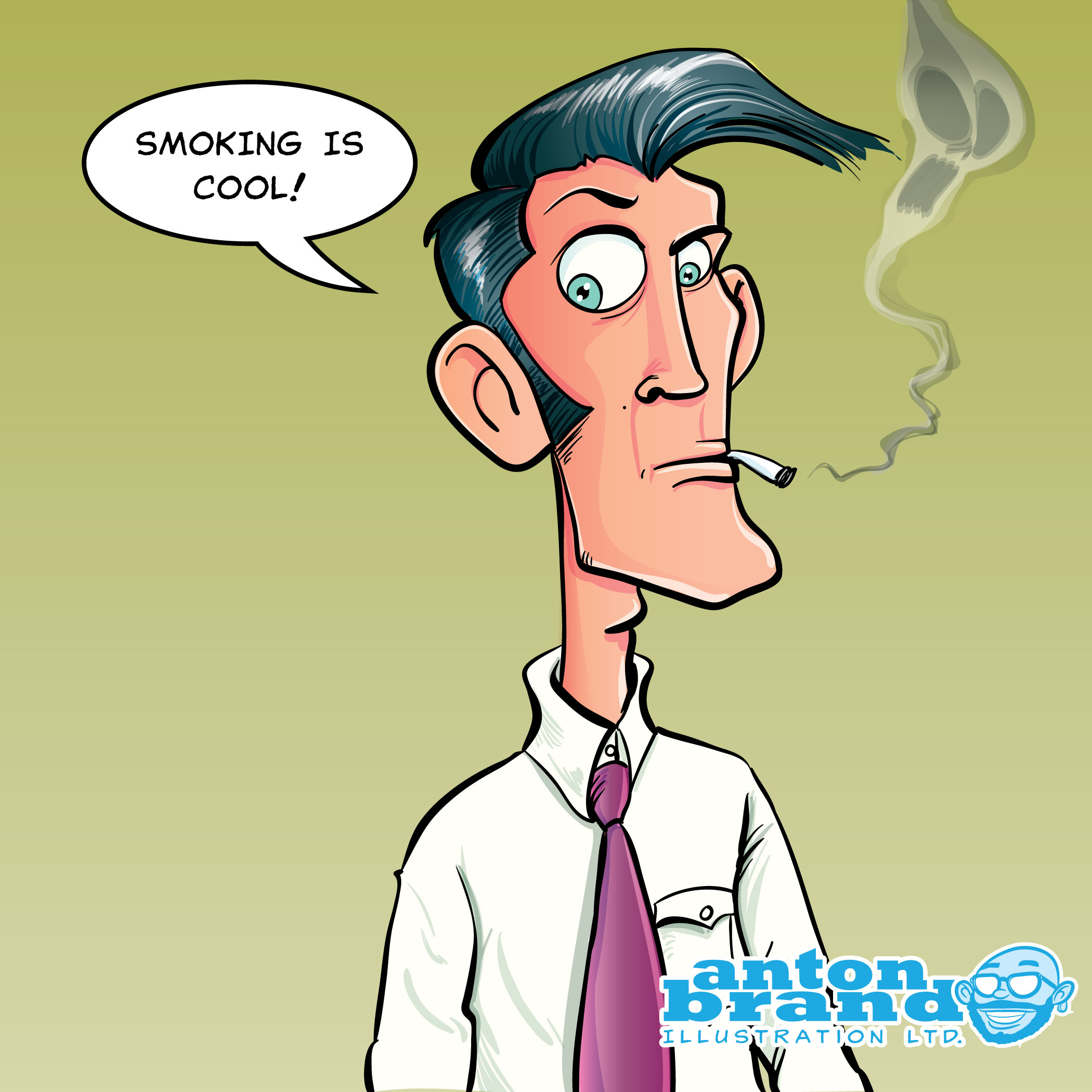 Smoking Is Cool by Anton Brand on Dribbble