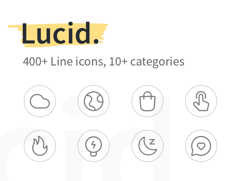 Lucid Line Icons by Craft Icons on Dribbble