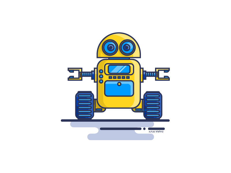 Robbbie the robo by Surya Krishna on Dribbble